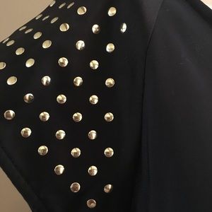 Express | Tops | Express Blouse With Gold Rhinestones | Poshmark